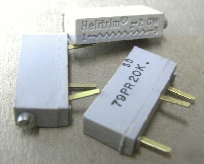Helitrim cermet trimmer; 20K ; rectilinear,"10 pc. lot"