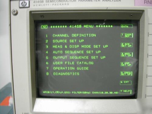 Agilent hp 4145B semiconductor parameter analyzer